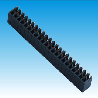 China Dual Row Straight Female Pcb Header 2mm Pitch H 7.2 Current Transmission for sale