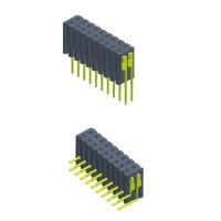 China 2.0 mm Height 7.2  Dual Row Female Header Connector Right Angle Type for sale