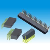 China 2.0 mm Pitch H 6.35 Dual Row Female Header Connector Right Angle for sale