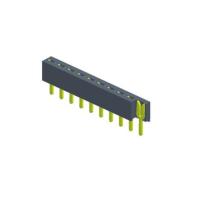 China 2.54 mm Height 3.5 Single Row Female Header Connector Straight Y Type for sale
