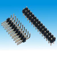 China 1.27mm Dual Row Right Angle Pcb Header 20mΩ Max Contact Resistance for sale