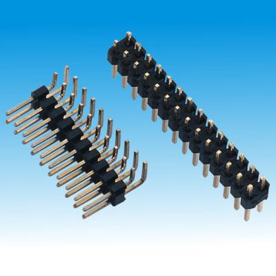 China 1.27mm Dual Row Right Angle Pcb Header 20mΩ Max Contact Resistance for sale