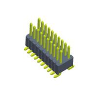 China 1.27*2.54mm SMT PCB Header Connector , 1AMP Rated Current Dual Row Pin Header for sale