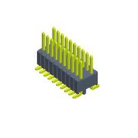 China 1.27*2.54mm SMT PCB Header Connector , 1AMP Rated Current Dual Row Pin Header for sale
