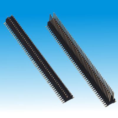 China 1.27*2.54mm SMT PCB Header Connector , 1AMP Rated Current Dual Row Pin Header for sale