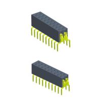 China Bottom Entry Female Header Connector Height 3.5 Dual Row SGS Certification for sale