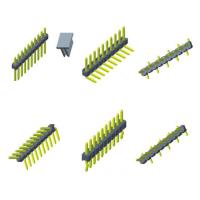 China Single Row SMT PCB Header Connector 2mm Pin Header 1.5A Rated Current 500V Withstand Voltage for sale