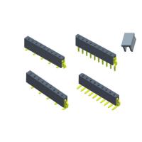 China 2.54 mm Height 5 Single Row Female Header Connector Straight for sale