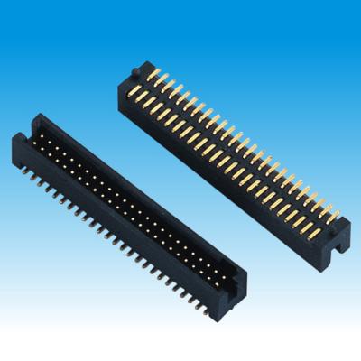 China Gold 1.27mm Pitch Box Header Connector SMT High Strength Height 5.7 for sale