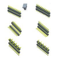 China High Accuracy Spacer PCB Header Connector Single Row SMT 500VAC/DC for sale