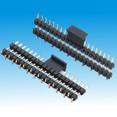 China High Accuracy Spacer PCB Header Connector Single Row SMT 500VAC/DC for sale