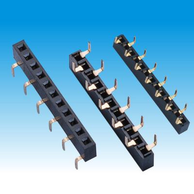 China 2.54mm Pitch Single Row Female Bottom Entry Connector 3A 1000V for sale