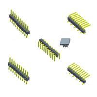 China 2mm Right Angle Header Connector Single Row SMT -40℃~105℃ Tempature for sale