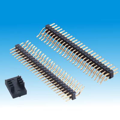 China 2.00mm SMT Pin Header Dual Row Right Angle 1.5A 500VAC Connector for sale