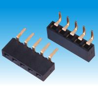 China 2.54mm Single Row Female Header Connector Bottom Entry 3A 1000V for sale