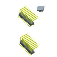 China Polyester Insulator PCB Header Connector 2mm Dual Row SMT Insulation Resistance for sale