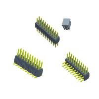 China 2mm Straight Dual Row Pin Header 1.5A 500V Board Spacer Connector for sale