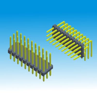China Triple Row PCB Header Connector Straight Right Angle 1.5AMP 2.00mm Pitch for sale