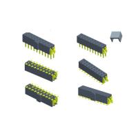 China SMT Dual Row Female Header Connector 2.54mm Pitch U Type 5.0mm Height for sale