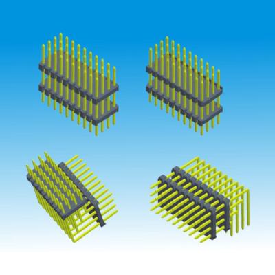 China 2.00mm Pin Header Four Row Straight Right Angle 1.5A 500V Connector for sale