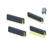 China 2.54 mm Pitch  H 5.7 Single Row Female Header Connector Straight Type for sale