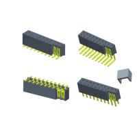 China Durable Female Right Angle Header Connector 2.54 Mm Pitch H 5.7 Single Row for sale
