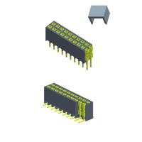 China Height 6.0 2.54mm Header Connector , Single Row Straight Pin Header for sale