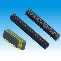 China 2.54mm Pitch Dual Row Female Header Connector SMT Top Entry 3A 1000V for sale