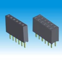 China 2.54 mm  Height 8.0 Single Row Female Header Connector Straight Type for sale