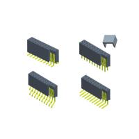 China 2.54 mm  Height 8.0 Single Row Female Header Connector Straight Type for sale