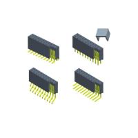 China Single Row Female Header Connector , H 8.5 Straight 2.54 Mm Pitch Header for sale