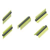 China 2.54mm Pin Header Single Row SMT 3A 500V Connector for PCB Board Spacer for sale