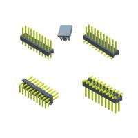 China 2.54mm Dual Row SMT Pin Header 3A Rated Current Board Spacer for sale