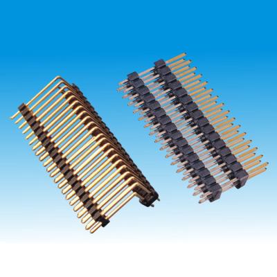 China 2.54mm Pin Header Board Spacer Dual Row Straight Right Angle for sale