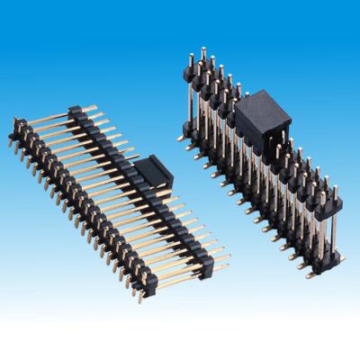 China 2.54mm Pitch SMT Pin Header Board Spacer 3AMP Rated Current Dual Row for sale