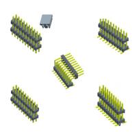 China 2.54mm Pitch SMT Pin Header Board Spacer 3AMP Rated Current Dual Row for sale
