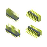 China 2.54mm Triple Row Pin Header Straight Right Angle 3A 500V Connector for sale