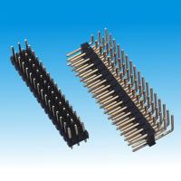 China 2.54mm Triple Row Pin Header Straight Right Angle 3A 500V Connector for sale