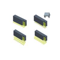 China 2.54mm Pitch 8.5mm Height Dual Row Female Header Connector SMT Y Type Contact 3A for sale