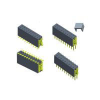 China 2.54mm Pitch 8.5mm Height Dual Row Female Header Connector Straight Y Type 3A for sale