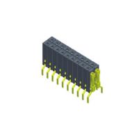 China 2.54 mm Pitch H 8.5 Dual Row Female Header Connector Bottom Entry Type for sale