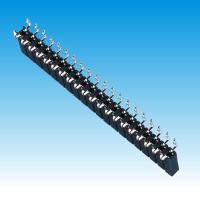 China 2.54 mm H 8.5 Single Row Female Header Connector Straddle Pin Bottom Entry for sale