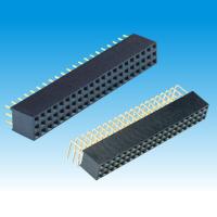 China Triple Row Female Header Connector 2.54mm Pitch Right Angle Y Type 3A 1000V for sale