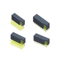 China Triple Row Female Header Connector 2.54mm Pitch Right Angle Y Type 3A 1000V for sale