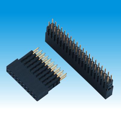 China 2.54 mm H 8.5 Single Row Female Header Connector Straight Y Type Contact for sale