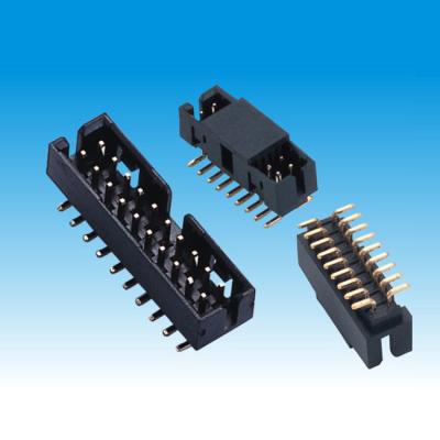 China 2mm Pitch SMT Box Header Connector 6.35mm Height Gold Flash Tray Pack for sale