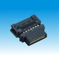 China 1.27mm SCSI Connector All Plastic IDC DIP Female Male With Harpoon Right Angle 1A 500V for sale