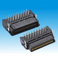 China 1.27mm SCSI Connector All Plastic IDC DIP Female Male With Harpoon Right Angle 1A 500V for sale