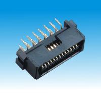 China 1.27mm SCSI Connector All Plastic IDC DIP Female Male With Harpoon Right Angle 1A 500V for sale