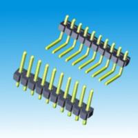 China 3.96mm Right Angle Pin Header Single Row 5AMP Straight Au Sn for sale